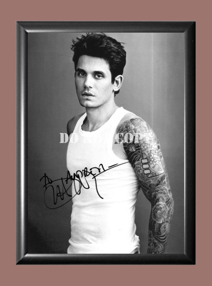 John Mayer 1 Signed Autographed Poster Photo A4 8.3x11.7""