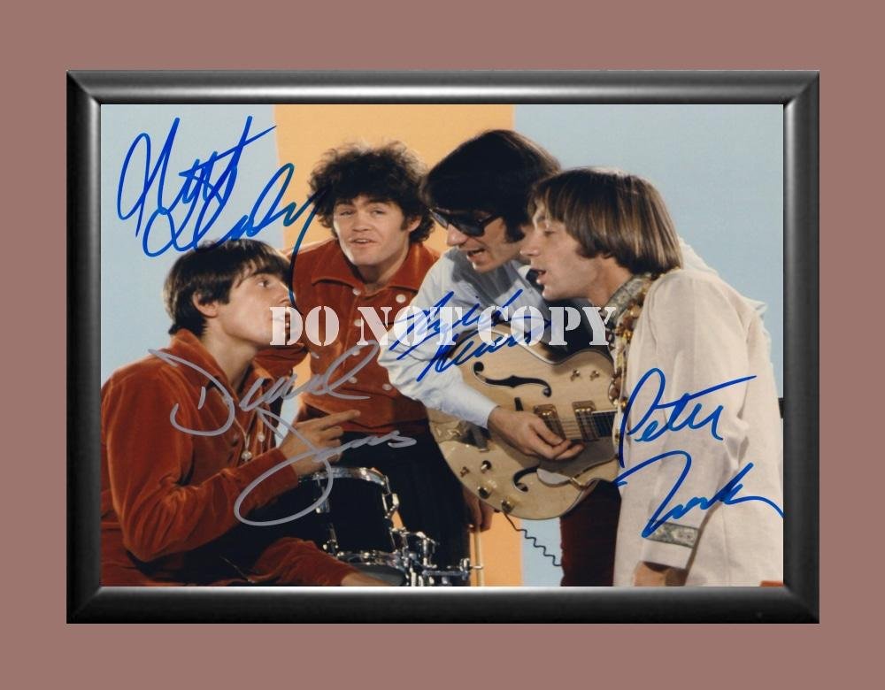 The Monkees Band 6 Signed Autographed Poster Photo A4 8.3x11.7""