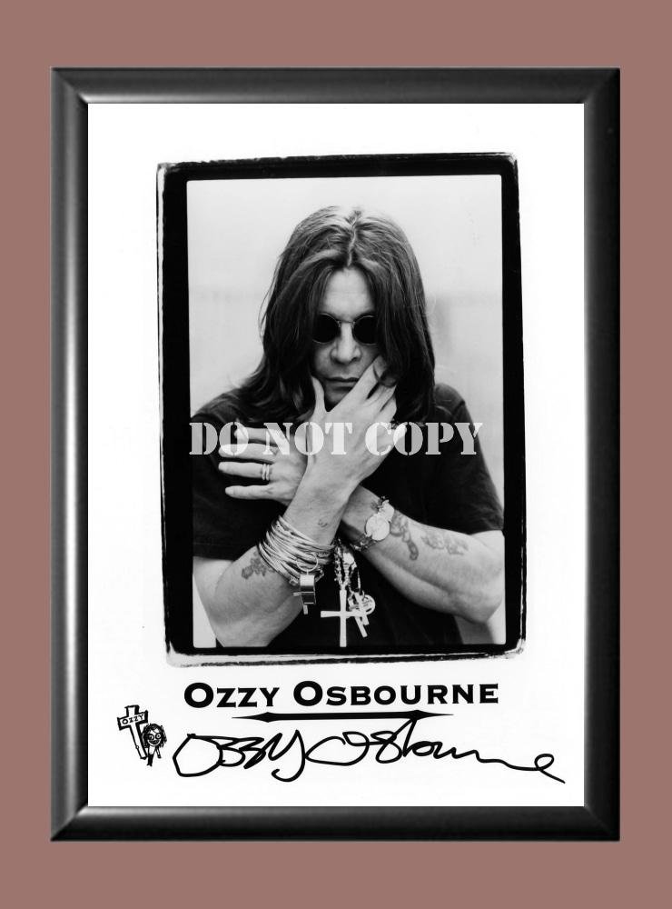 Ozzy Osbourne Signed Autographed Poster Photo A4 8.3x11.7""