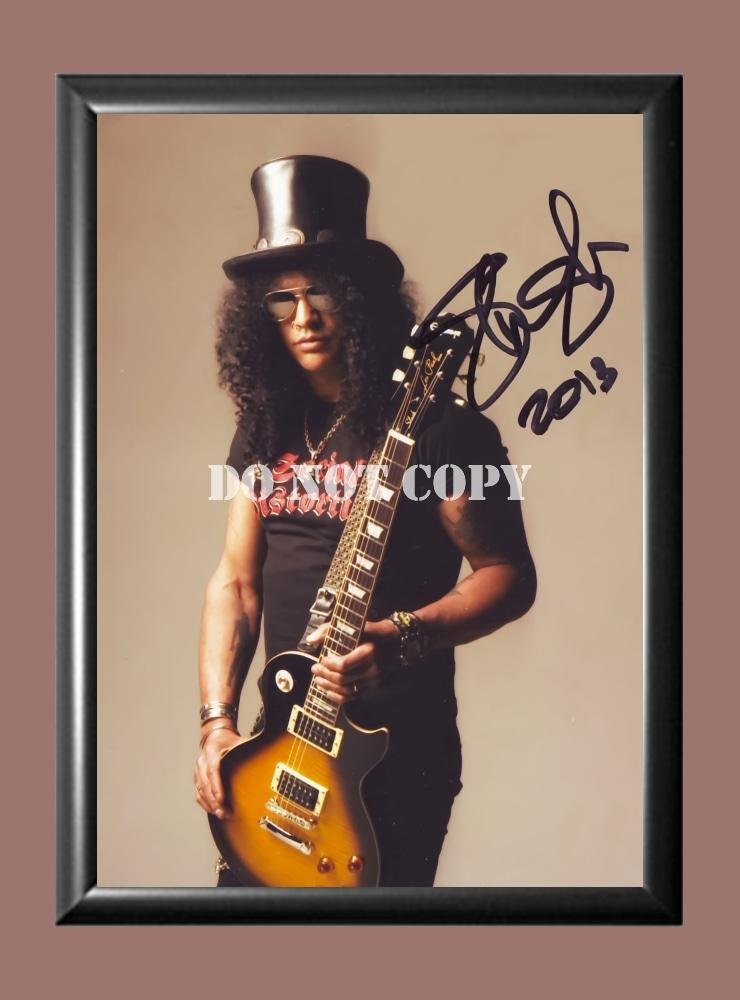 Slash 6 Signed Autographed Poster Photo A3 11.7x16.5""