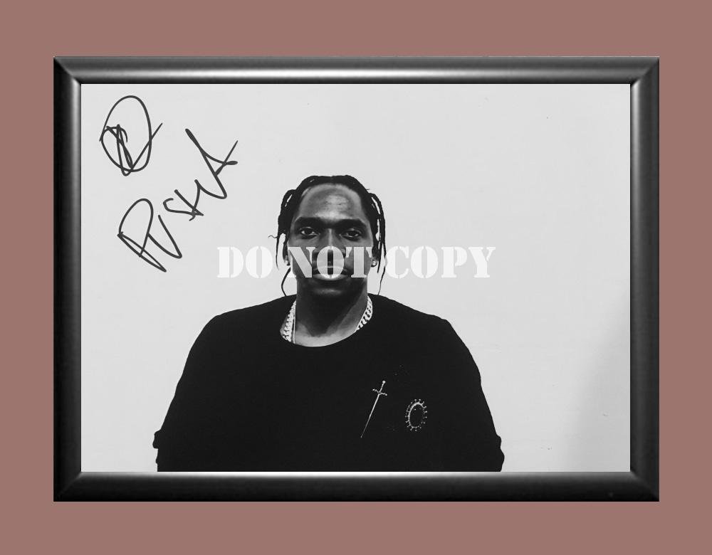 Pusha T Signed Autographed Poster Photo A2 16.5x23.4""