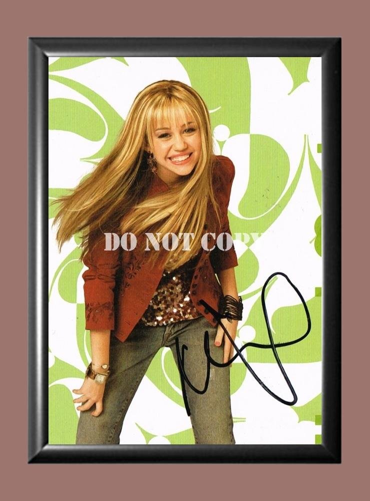 Miley Cyrus 3 Signed Autographed Poster Photo A2 16.5x23.4""