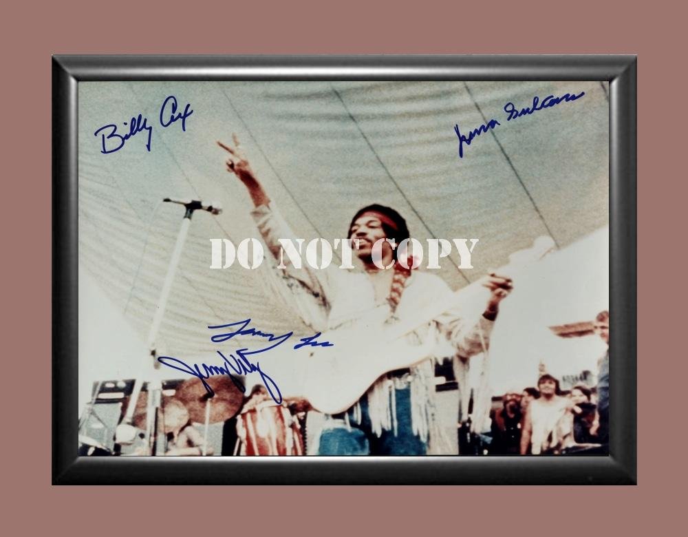 Gypsy Sun and The Rainbows Jimi Hendrix Signed Autographed Poster Photo ...