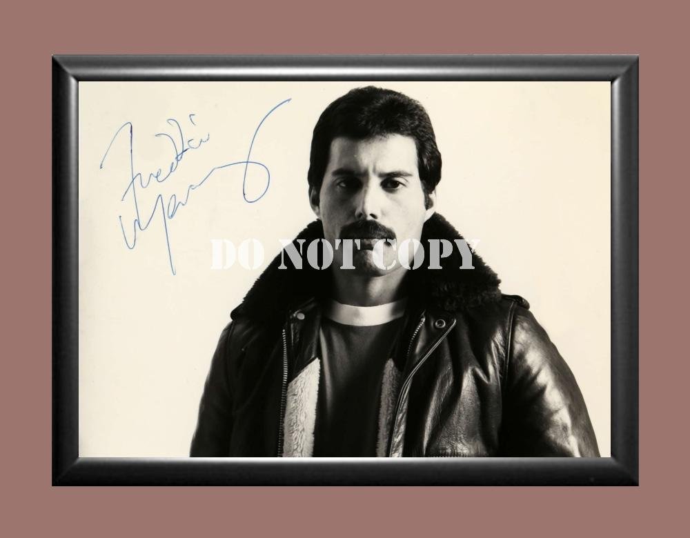 Freddie Mercury Queen Band 4 Signed Autographed Poster Photo A2 16.5x23.4""