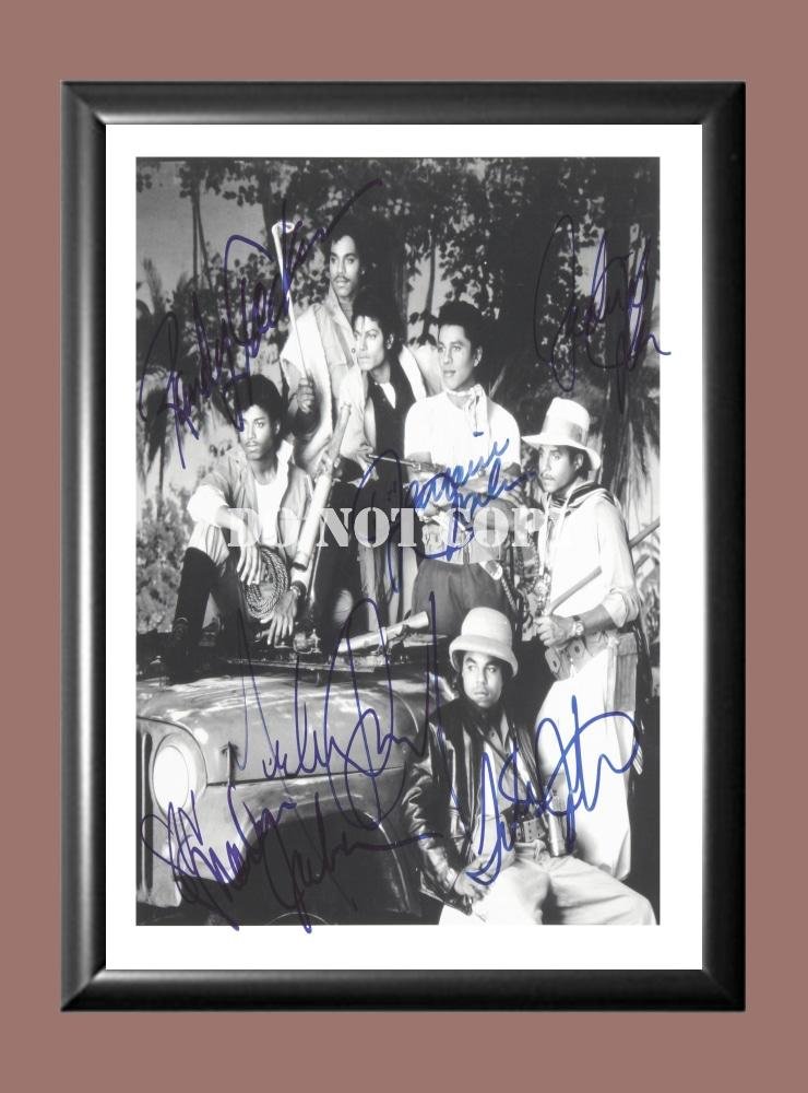 The Jackson 5 Signed Autographed Poster Photo A2 16.5x23.4""