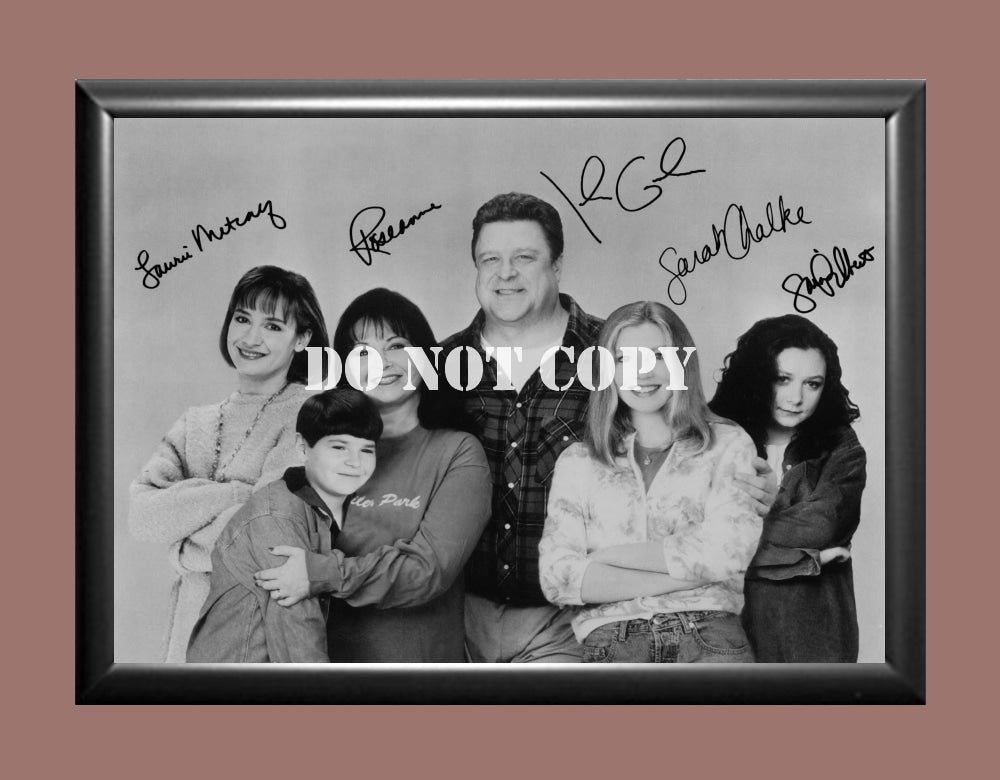 Roseanne Cast Signed Autographed Photo Poster A4 8.3x11.7"" TV1352A4