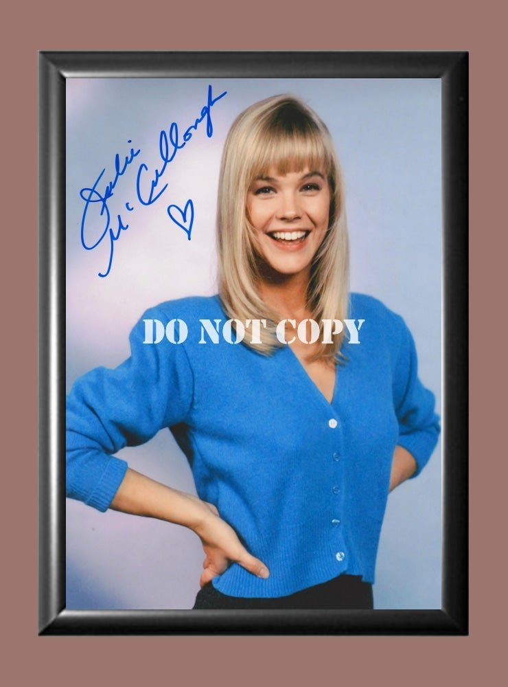 Julie McCullough Signed Autographed Photo Poster A4 8.3x11.7"" TV1277A4