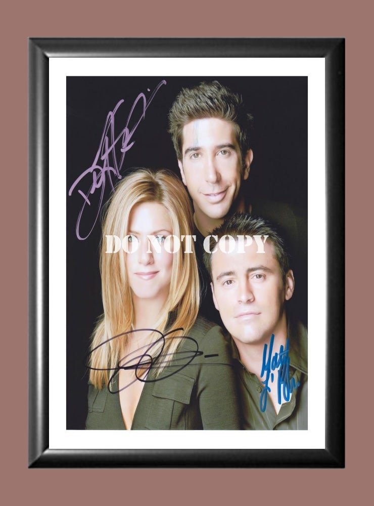 Friends Cast Signed Autographed Photo Poster A4 8.3x11.7"" TV1224A4