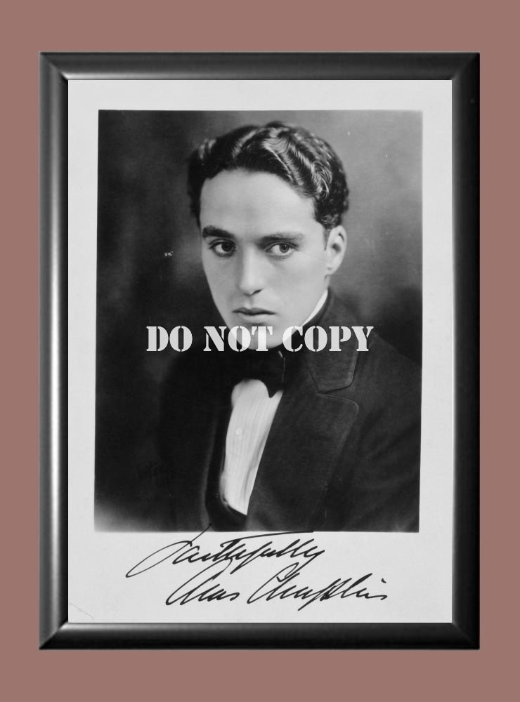 Charlie Chaplin Signed Autographed Photo Poster A4 8.3x11.7"" TV1139A4