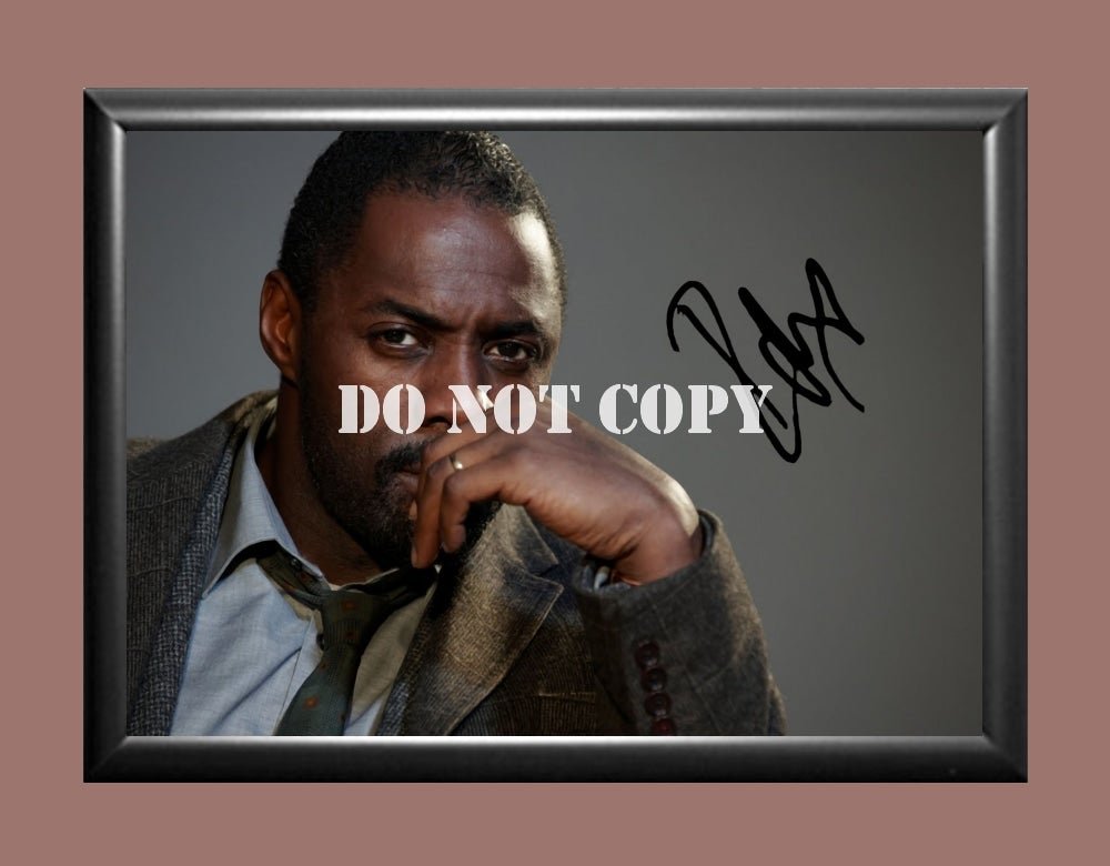Idris Elba Signed Autographed Photo Poster A3 11.7x16.5"" TV1124A3