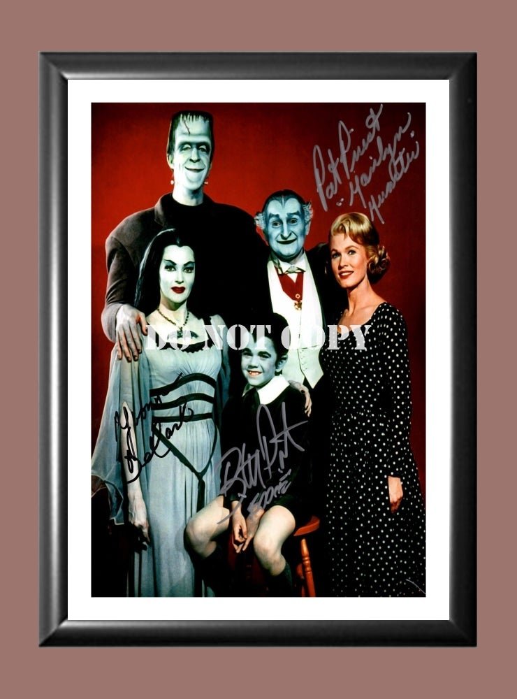 The Munsters Cast Signed Autographed Photo Poster A2 16.5x23.4"" TV1334A2