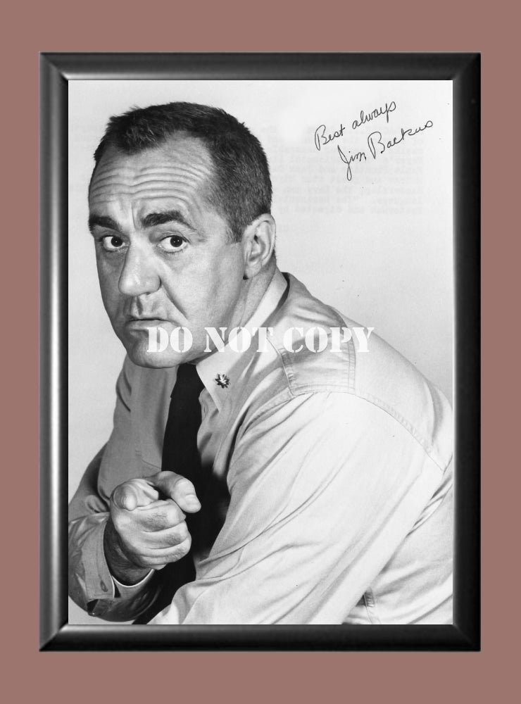 Jim Backus Signed Autographed Photo Poster A2 16.5x23.4"" TV1264A2