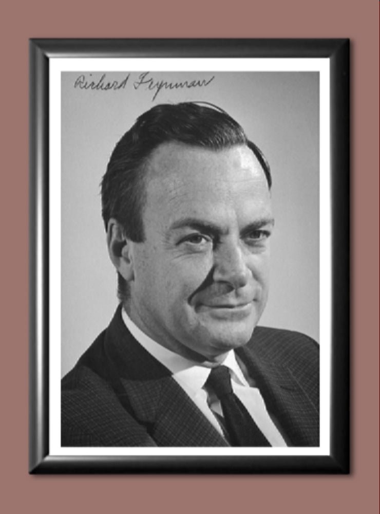 Richard Feynman Signed Autographed Poster Photo A4 8.3x11.7"" H147A4