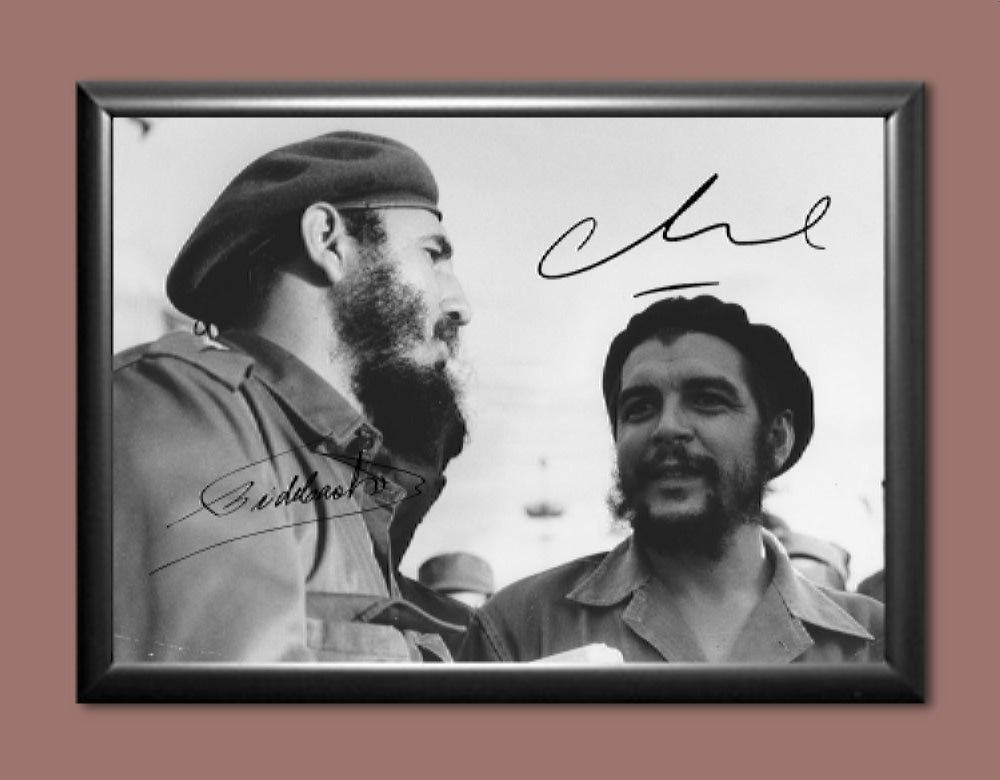 Che Guevara Fidel Castro Signed Autographed Poster Photo A4 8.3x11.7 ...
