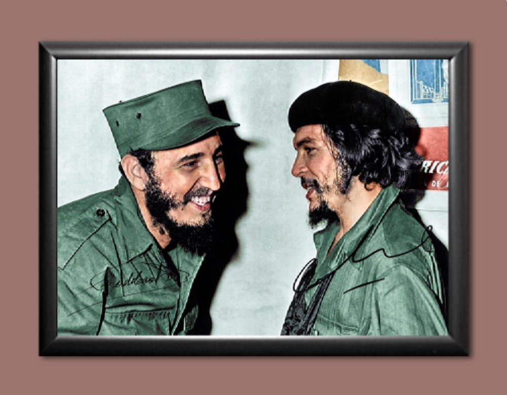 Che Guevara Fidel Castro Signed Autographed Poster Photo A3 11.7x16.5 ...