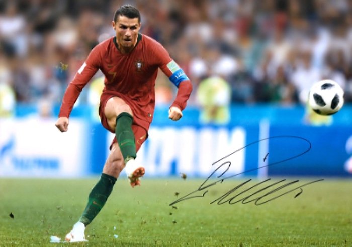 Cristiano Ronaldo Signed Autographed Poster Photo A4 8.3x11.7""