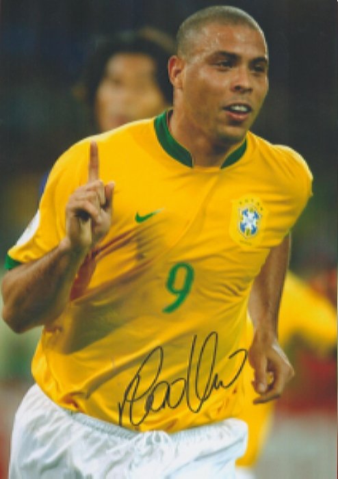 Ronaldo Signed Autographed Poster Photo A3 11.7x16.5""