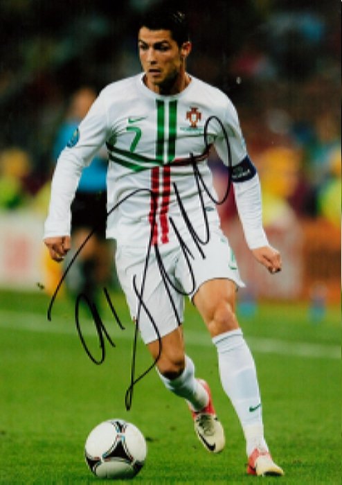 Cristiano Ronaldo Signed Autographed Poster Photo A2 16.5x23.4""