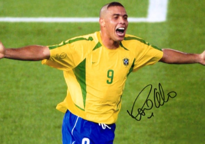 Ronaldo Signed Autographed Poster Photo A2 16.5x23.4""