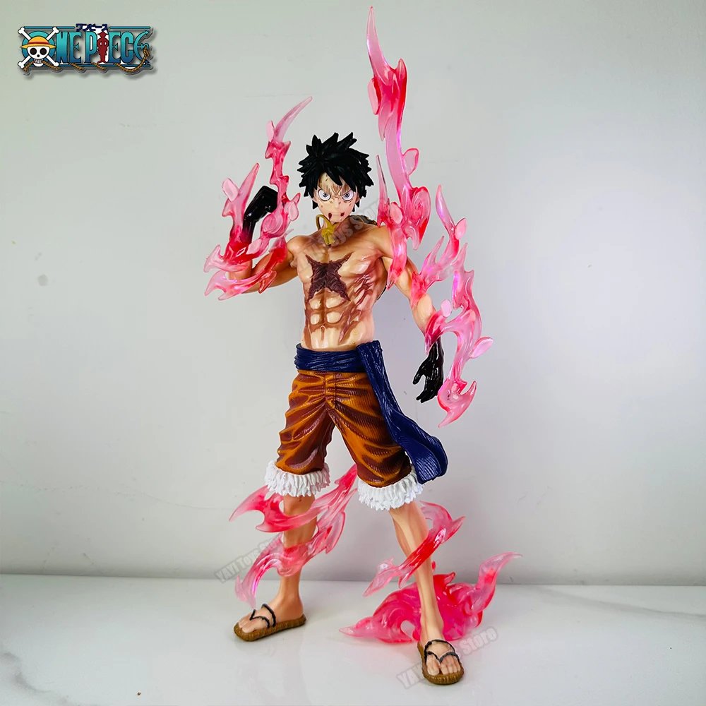 One Piece Luffy Anime Figures Monkey D. Luffy Flowing Cherry Action ...