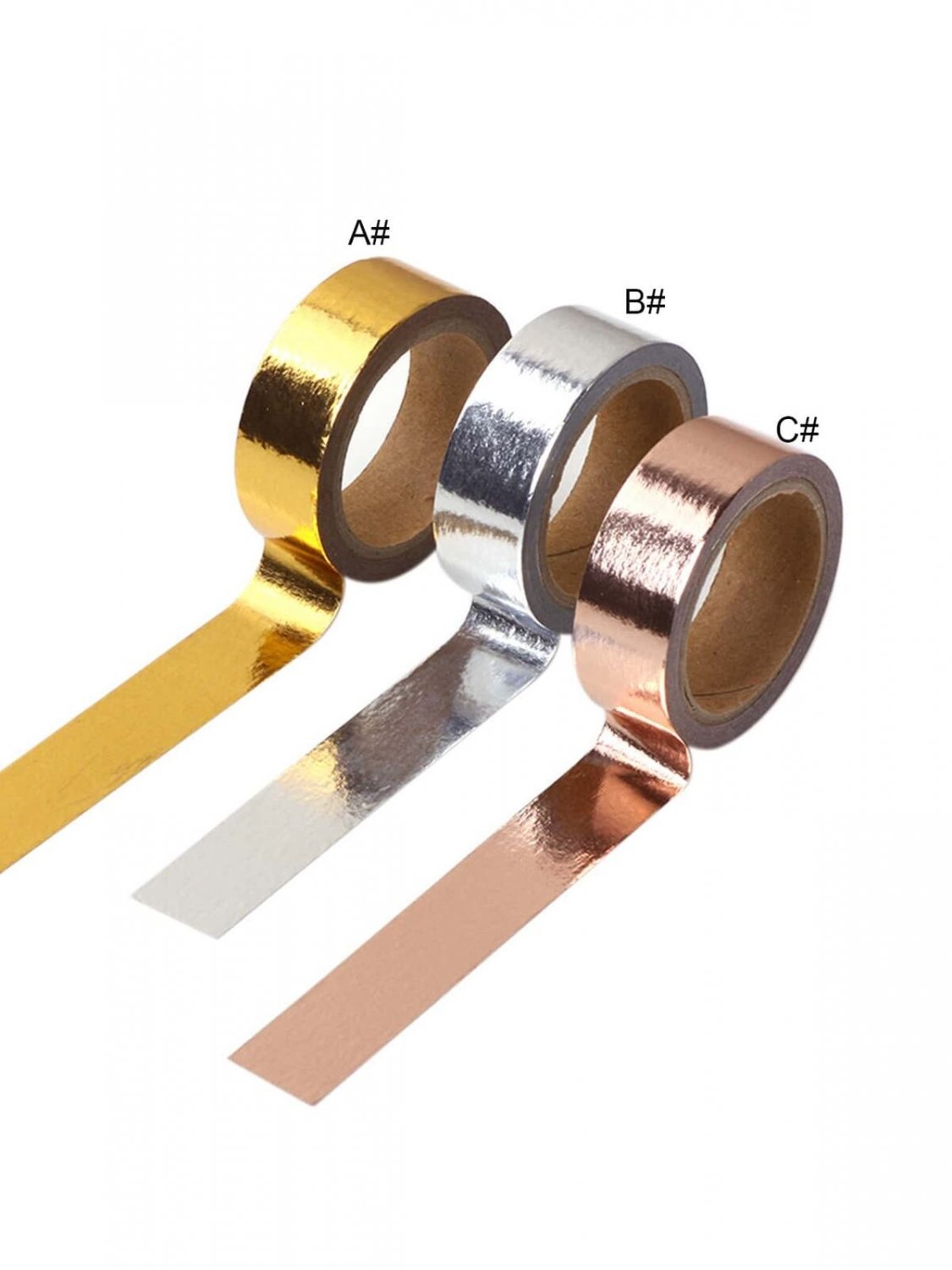 New 1roll Hot Stamping Tape Shiny Washi Masking Tapes Decorative Decals DIY