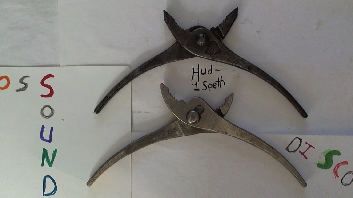 2 Vintage Used (1 Forged Steel U.S.A. & 1 Made In U.S.A.) Pliers Hand Tools