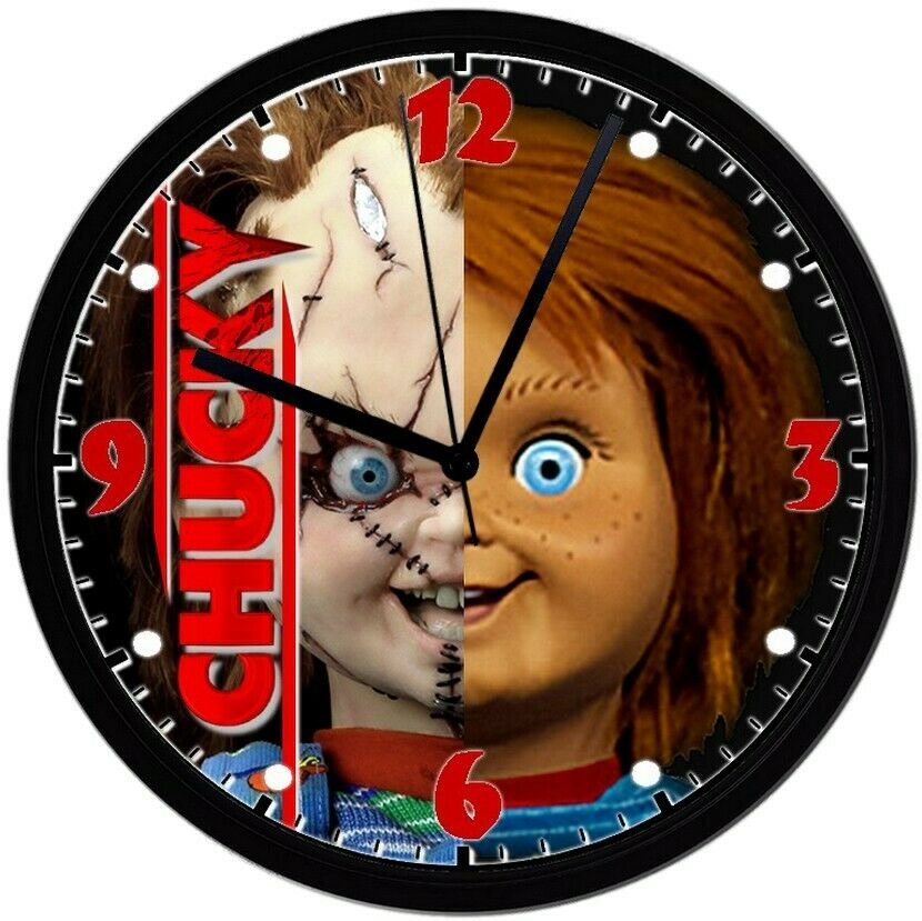 CHUCKY, 8 in. Homemade Wall Clock w/ Battery, FREE SHIPPING!