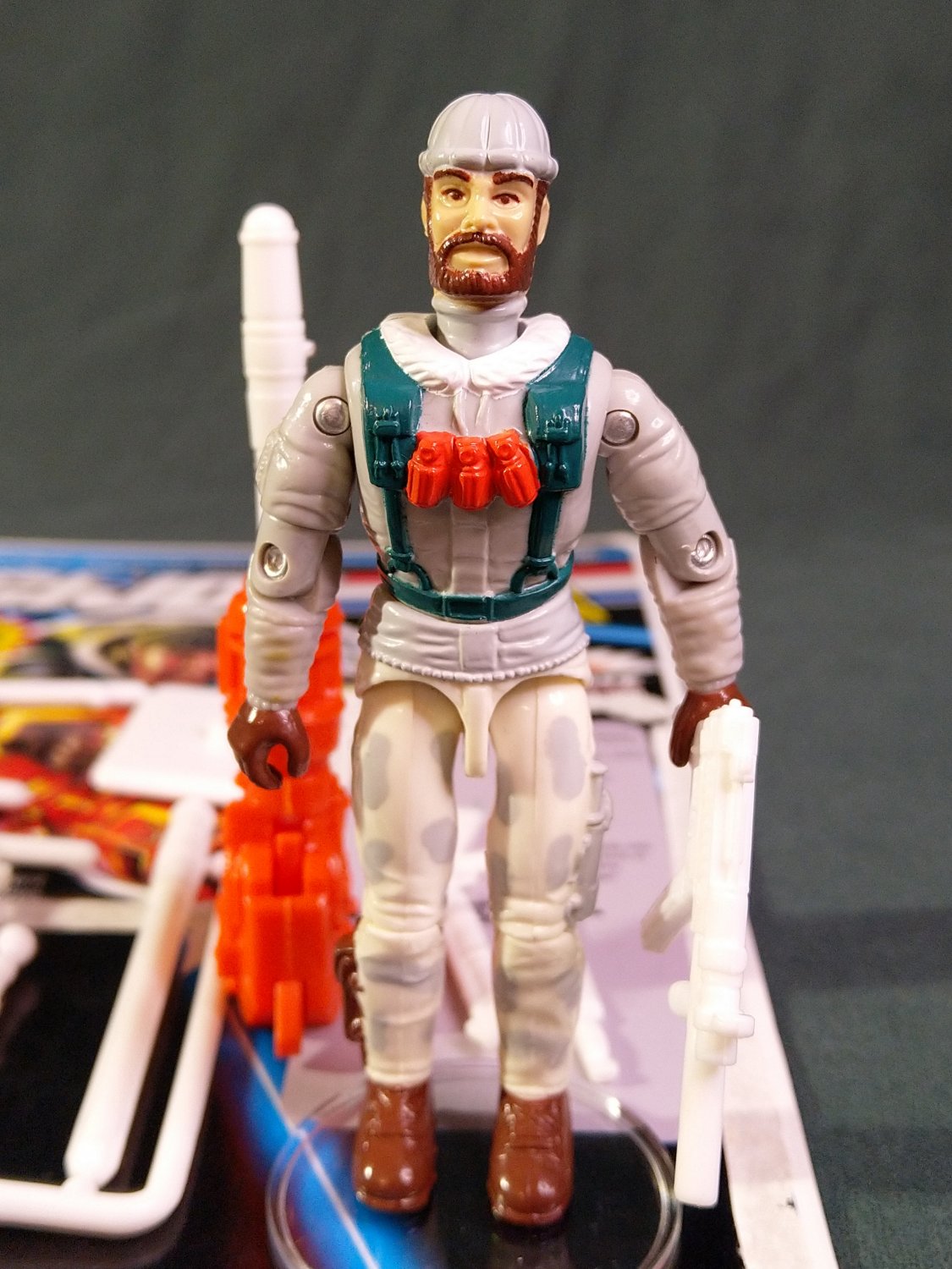 1993 FROSTBITE v3 Vintage Hasbro GI Joe Figure Loose NOT Complete Full ...
