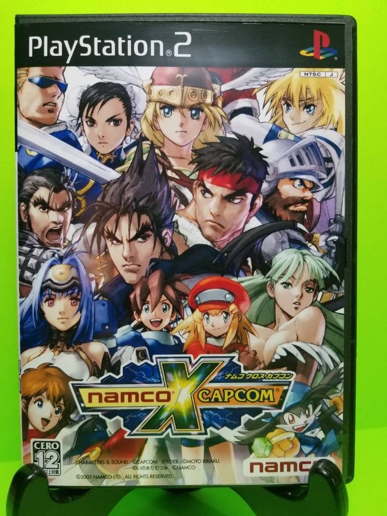Namco X Capcom [English Patched] Custom Reproduction Case and Art Disc for Playstation 2
