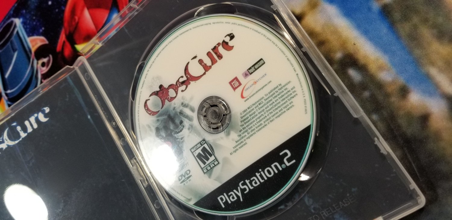 Obscure Custom Reproduction Case and Art Disc for Playstation 2