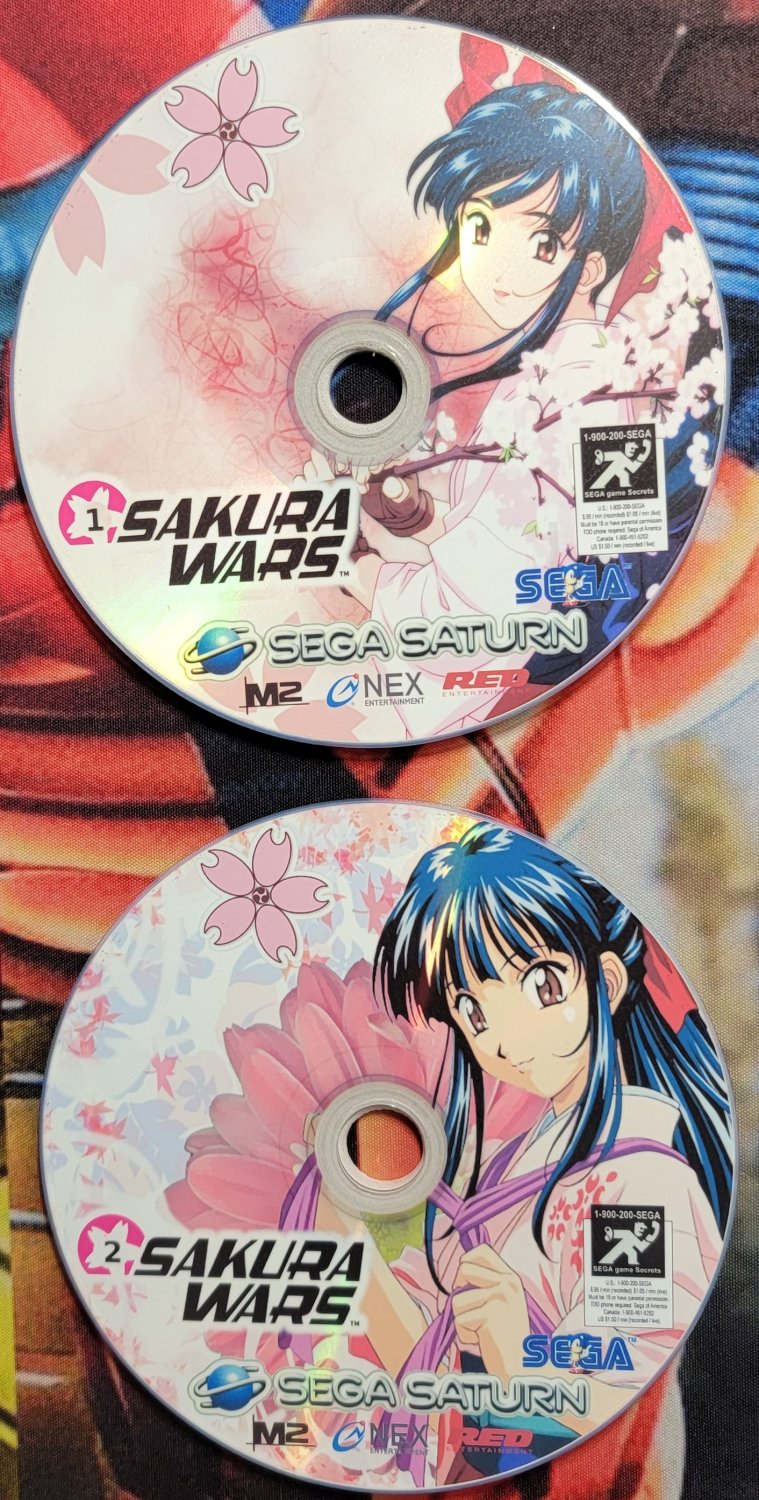 Sakura Wars English V2 Custom Reproduction Case and Art Disc for Sega ...