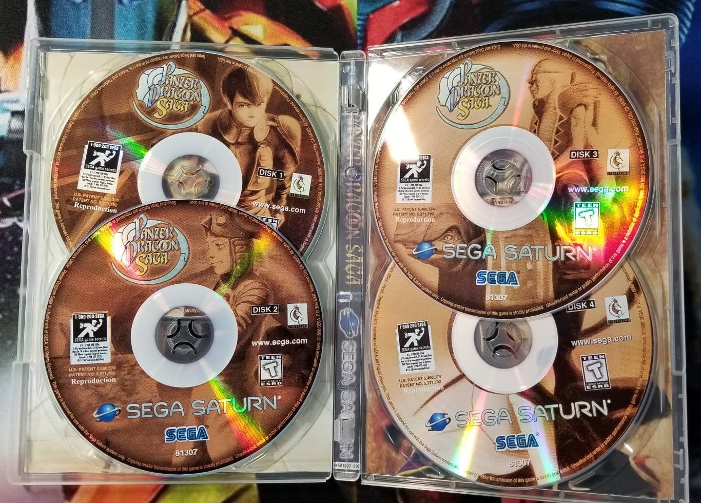 Panzer Dragoon Saga NTSC discs Custom Reproduction Case and Art Disc ...