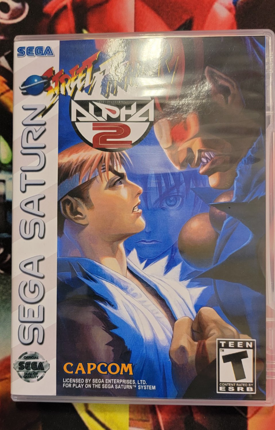 Street Fighter Alpha 2 Gold Custom Reproduction Case and Art Disc for ...