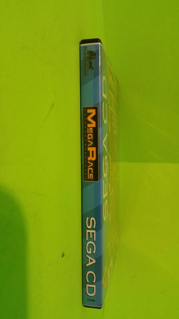 Mega Race Custom Reproduction Case and Art Disc for Sega CD