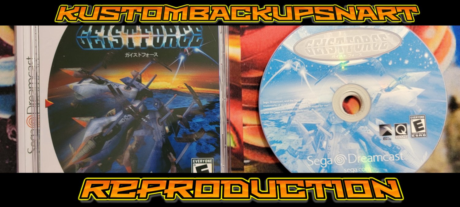 Geist Force Custom Reproduction Case and Art Disc for Sega Dreamcast