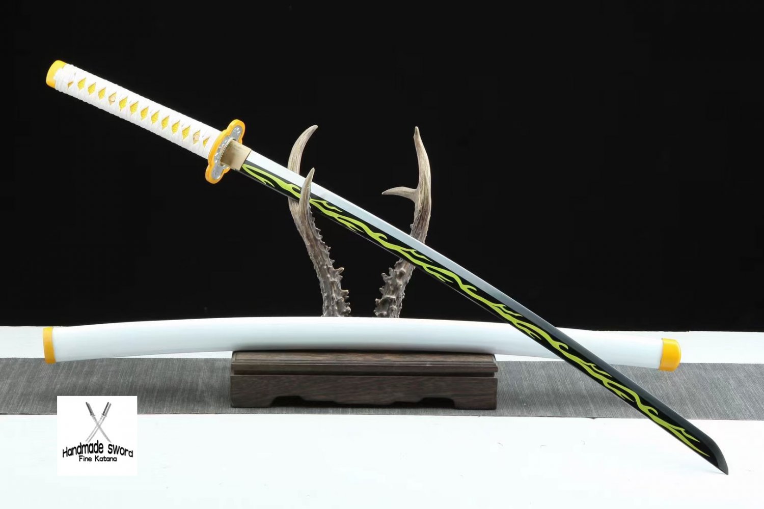 Agatsuma Zenitsu sword 1045 Steel Sword Demon Slayer Sword Comic Katana ...