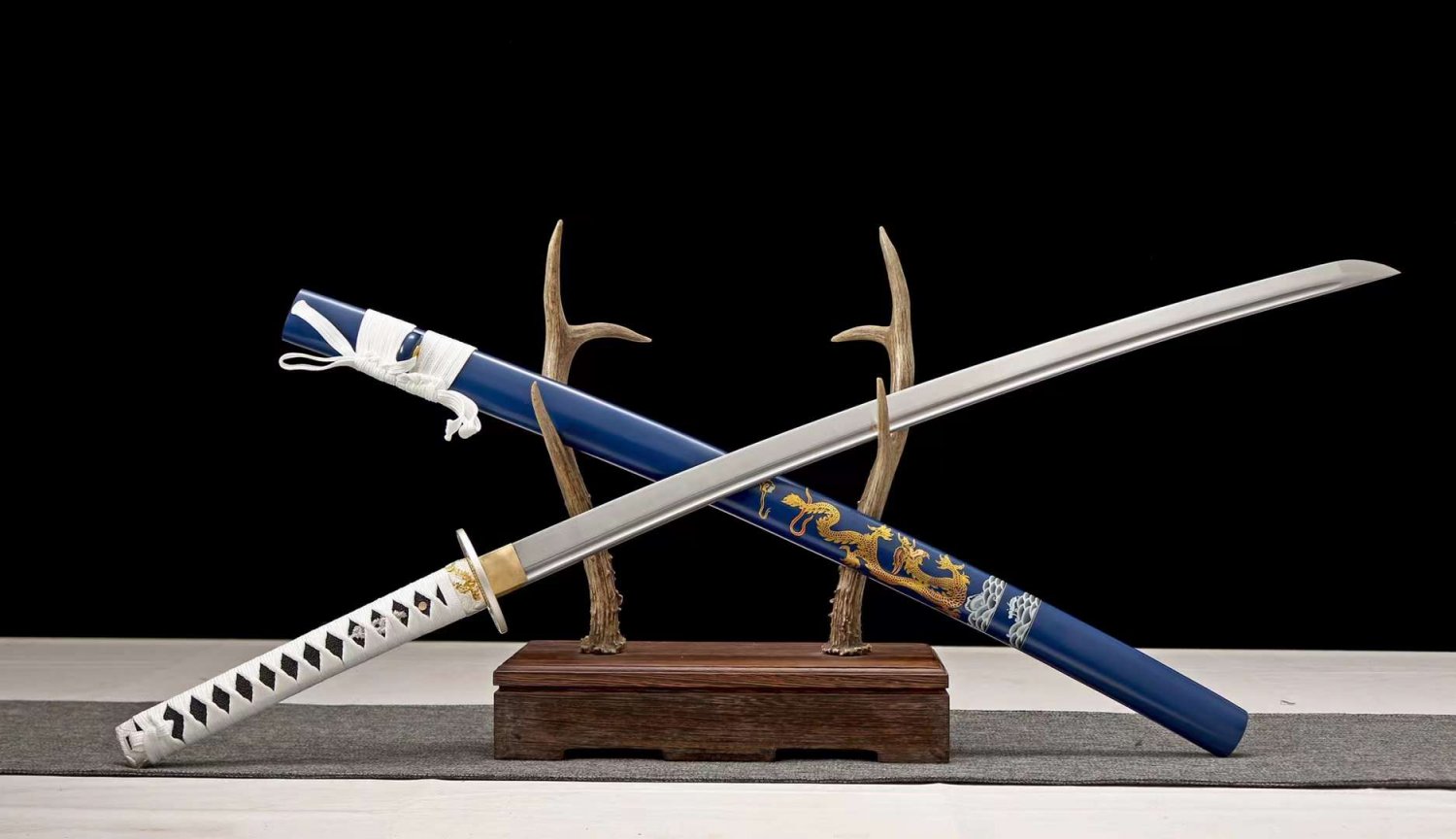 1090 steel japanese sowrd set,handmade samurai sword,sharp katana full ...