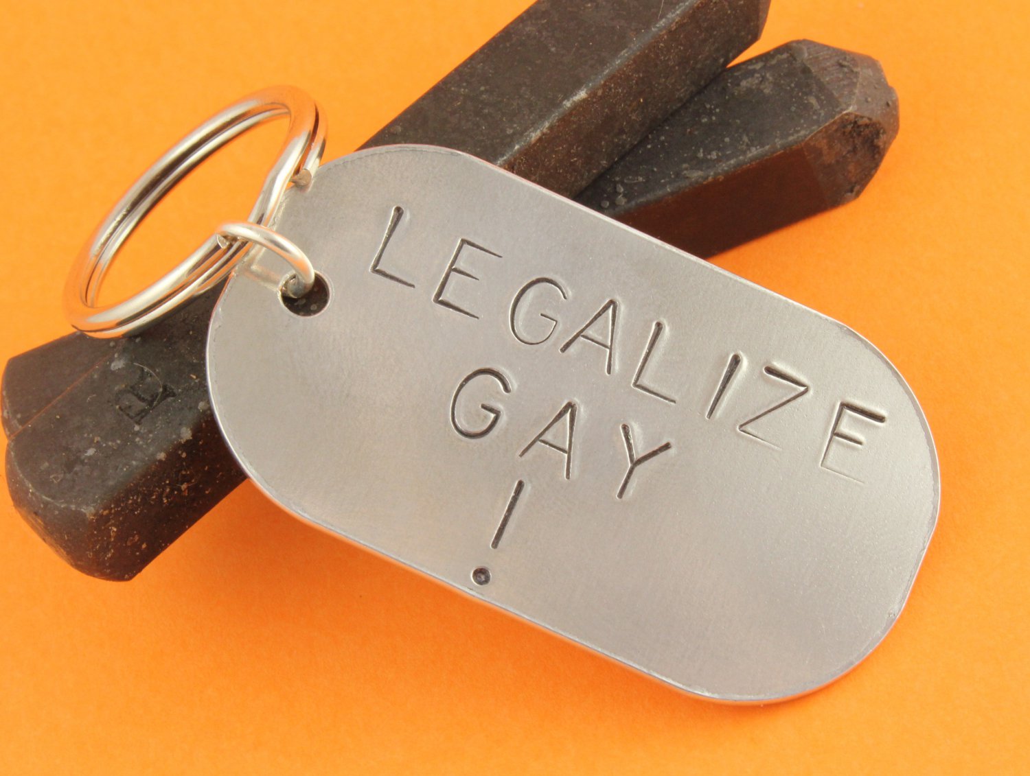 LGBT Legalize Gay Keychain - Aluminum Key Chain - Keyring