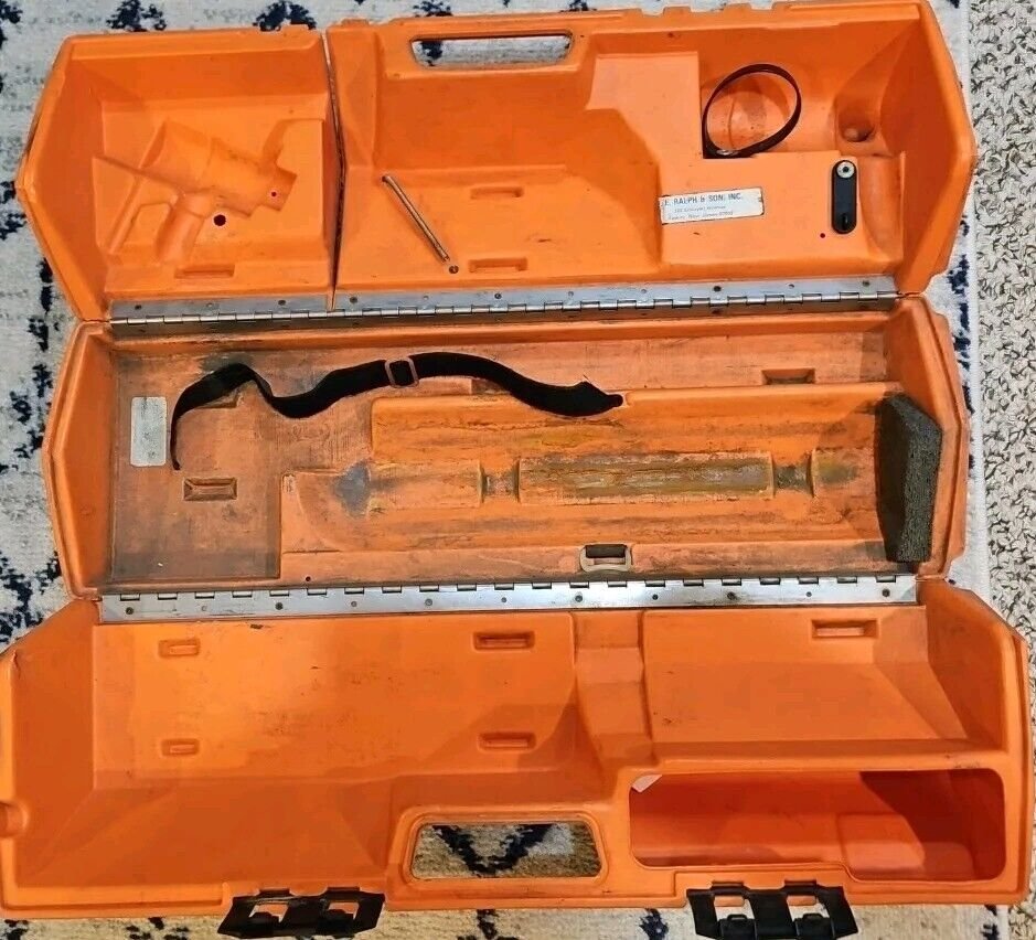 Used LSP LIFE SUPPORT PRODUCTS ORANGE CASE FOR PORTABLE RESUSCITATOR SYSTEM