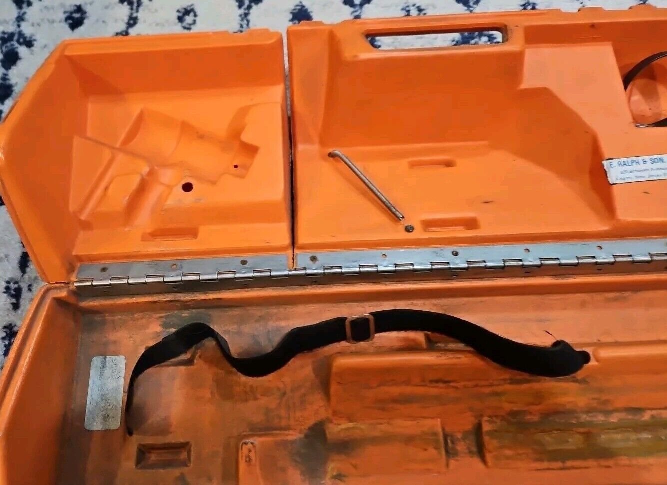 Used LSP LIFE SUPPORT PRODUCTS ORANGE CASE FOR PORTABLE RESUSCITATOR SYSTEM