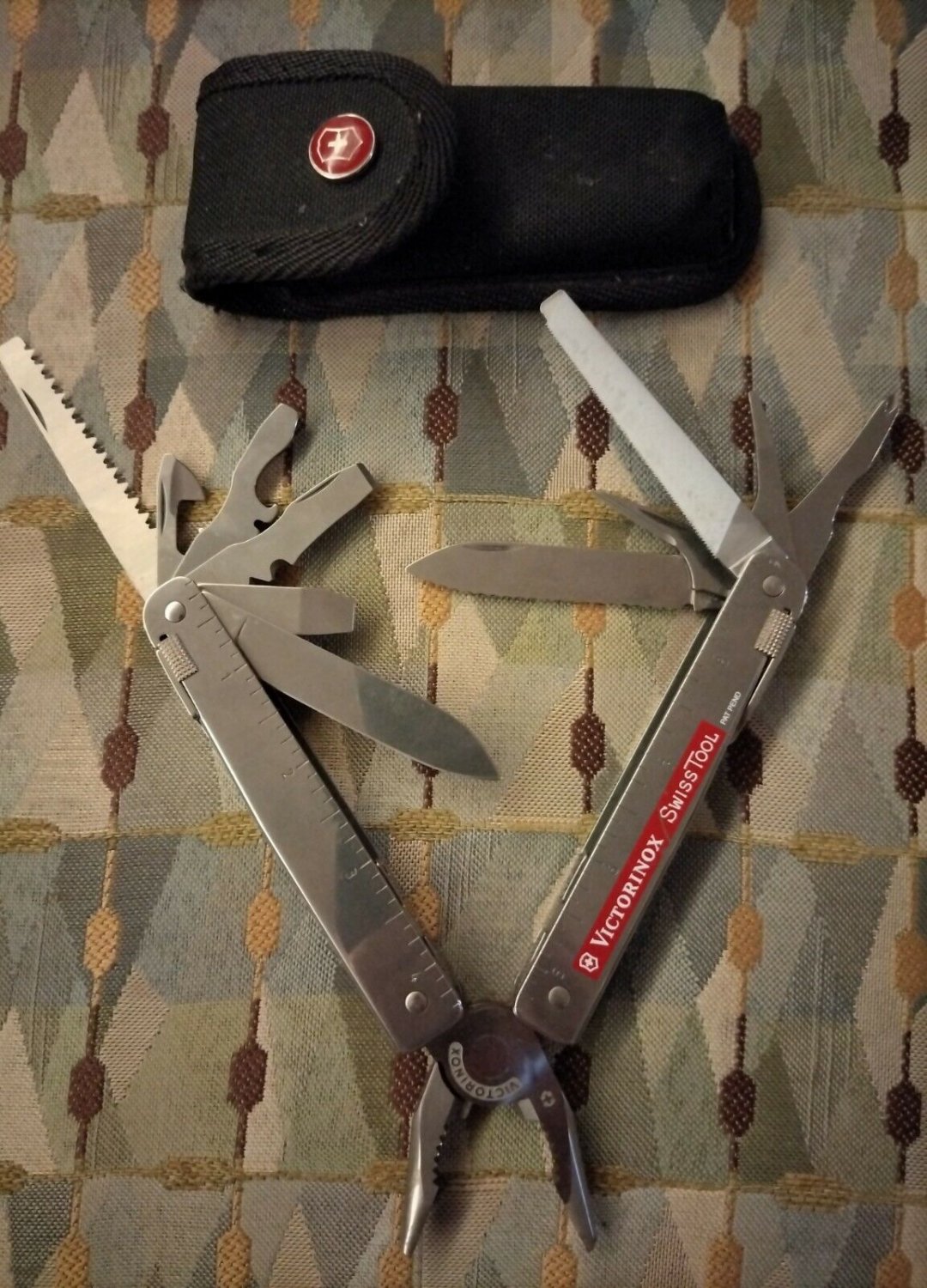 Vintage Authentic Rare ARMY VICTORINOX SWISS TOOL STAINLESS w/ CASE ...