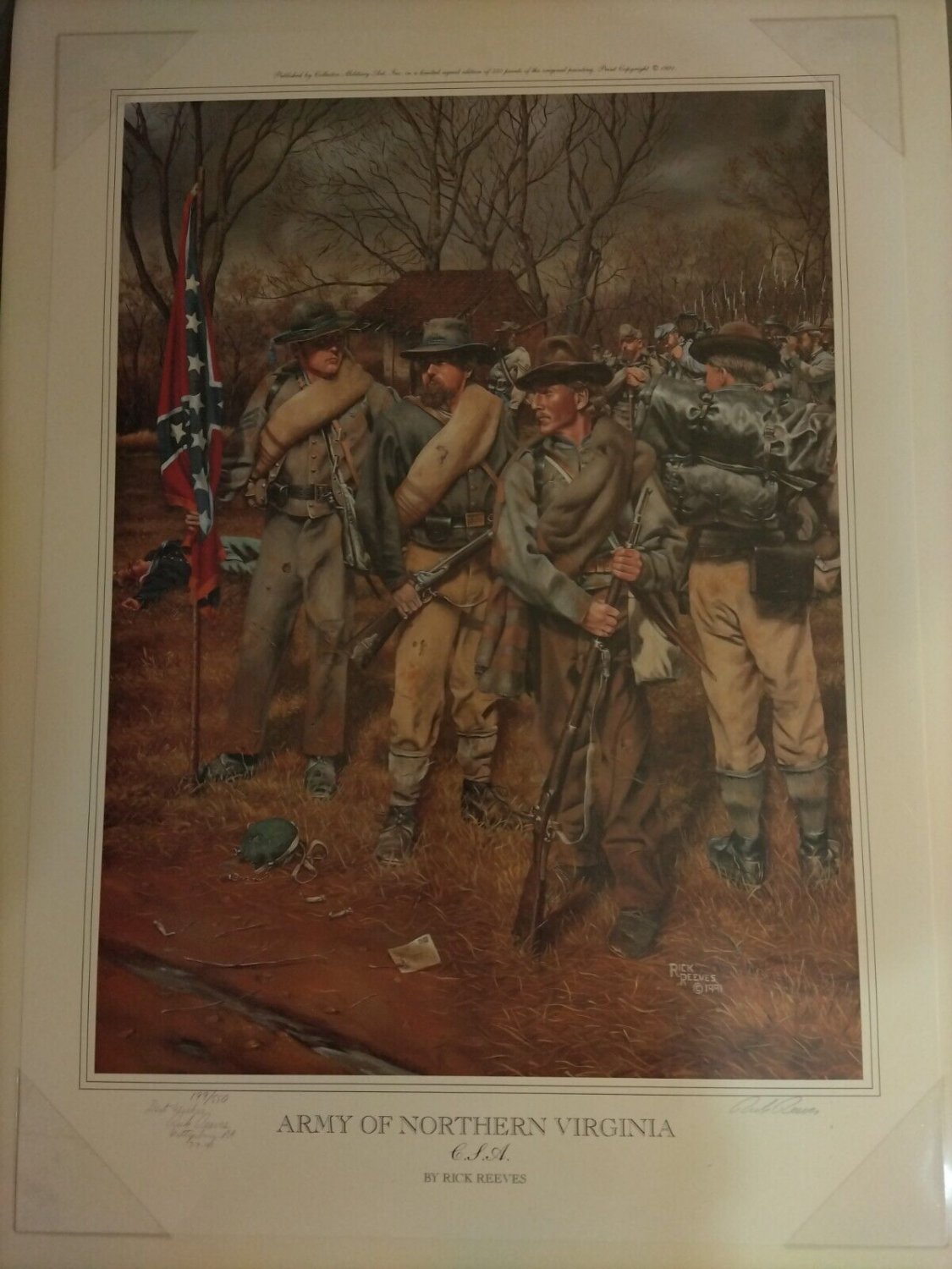 Rick Reeves Signed "Army Of Northern Virginia" Civil War Print 199/550 ...