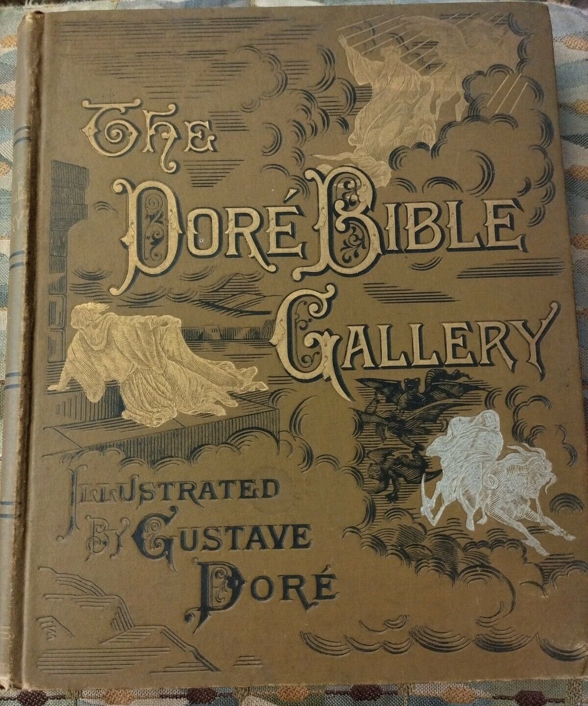 Vintage 1880 The Dore Bible Gallery book illustrated by Gustave 100 ...