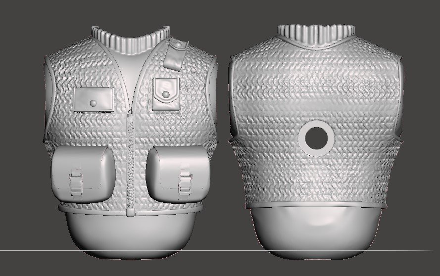 Tactical Vest Machine Gunner Torso Unpainted