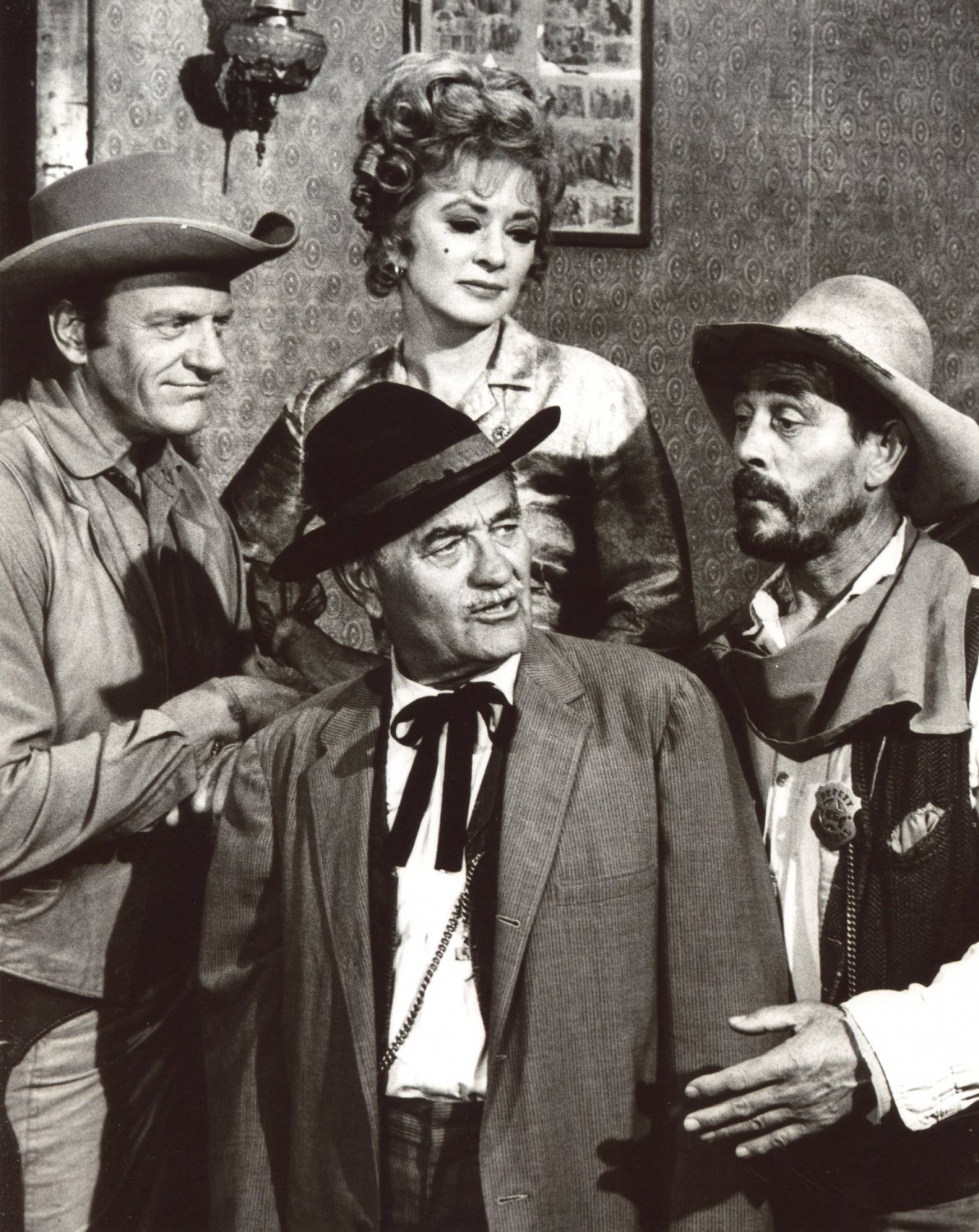 Gunsmoke Amanda Blake Milburn Stone Ken Curtis 8x10 glossy photo #X7988