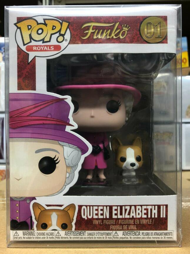 Royals QUEEN ELIZABETH II Pink Dress #01 Funko pop! Vinyl Figure With ...
