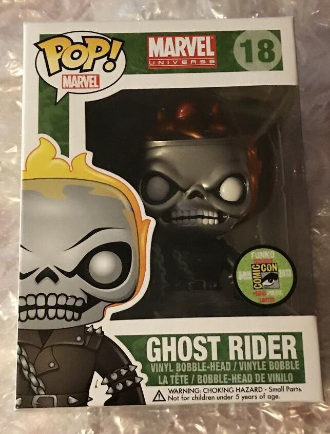 Marvel Ghost Rider #18 (Metallic) Funko pop! Vinyl Figure With Protector