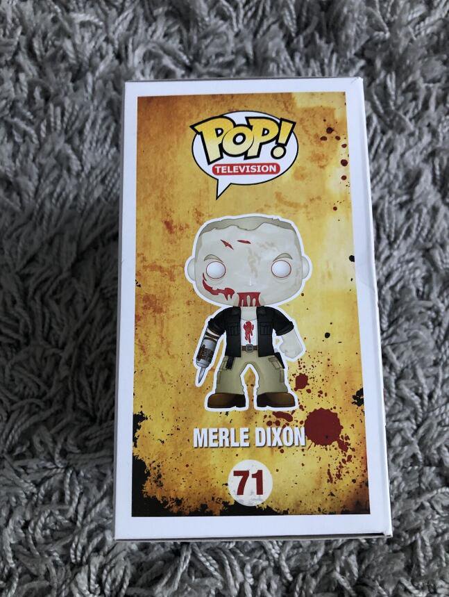 Merle Dixon Zombie #71 The Walking Dead Funko pop! Vinyl Figure With ...