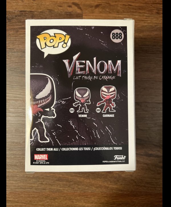 Venom Bobble Head #888 Funko pop! Vinyl Figure With Protector