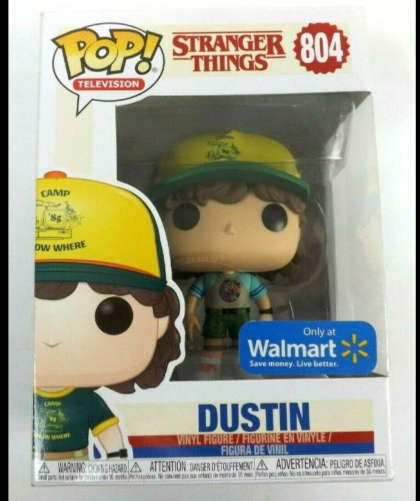 Stranger Things Dustin #804 Funko pop! Vinyl Figure With Protector Gift